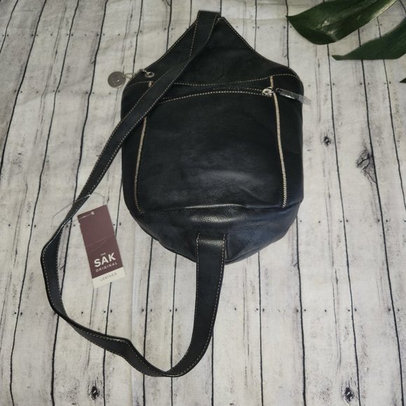 The Sak | Bags | The Sak Carolina Black Leather Backpackcrossbody Bag ...